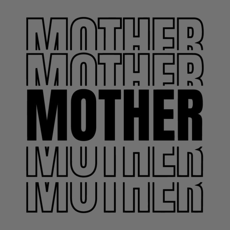 Stacked Mother Text SVG File for Cricut & Silhouette | Craftpi