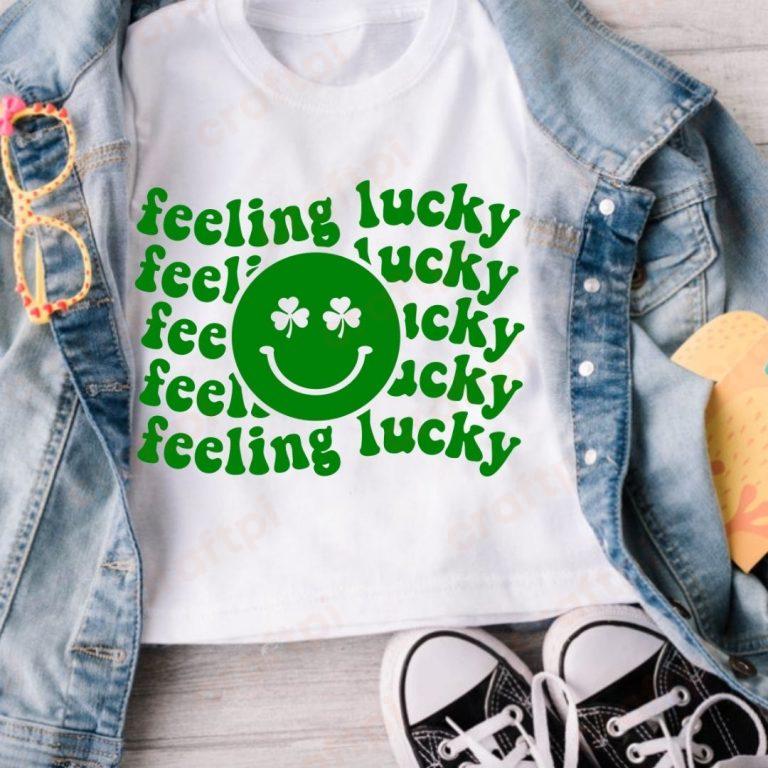 Feeling Lucky with Smiley Face SVG File | Craftpi