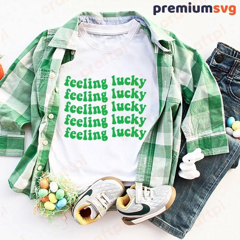 Feeling Lucky Stencil SVG File for Cricut & Silhouette | Craftpi