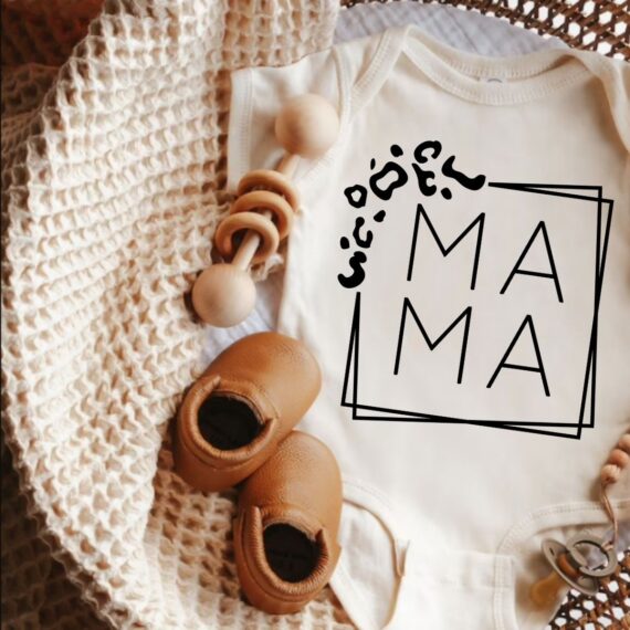 Mama Square Leopard SVG File for Cricut & Silhouette | Craftpi
