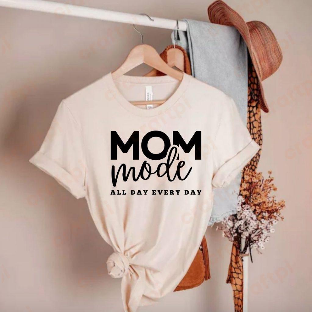 Mom Mode Text SVG File for Cricut & Silhouette | Craftpi