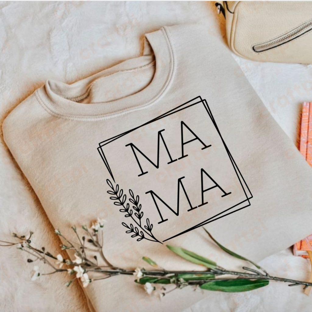 Floral Mama Square SVG File for Cricut & Silhouette | Craftpi