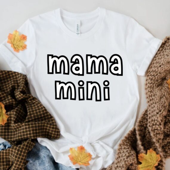 Mama Mini Outline Text SVG File for Cricut & Silhouette | Craftpi