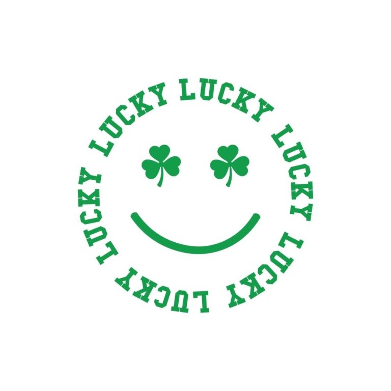 Lucky Smiley Face SVG File for Cricut & Silhouette | Craftpi