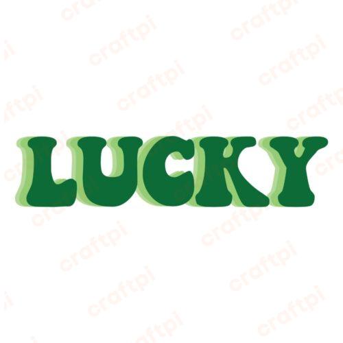 Retro Lucky SVG File for Cricut & Silhouette | Craftpi