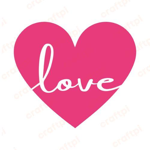 Love Heart SVG File for Cricut & Silhouette | Craftpi