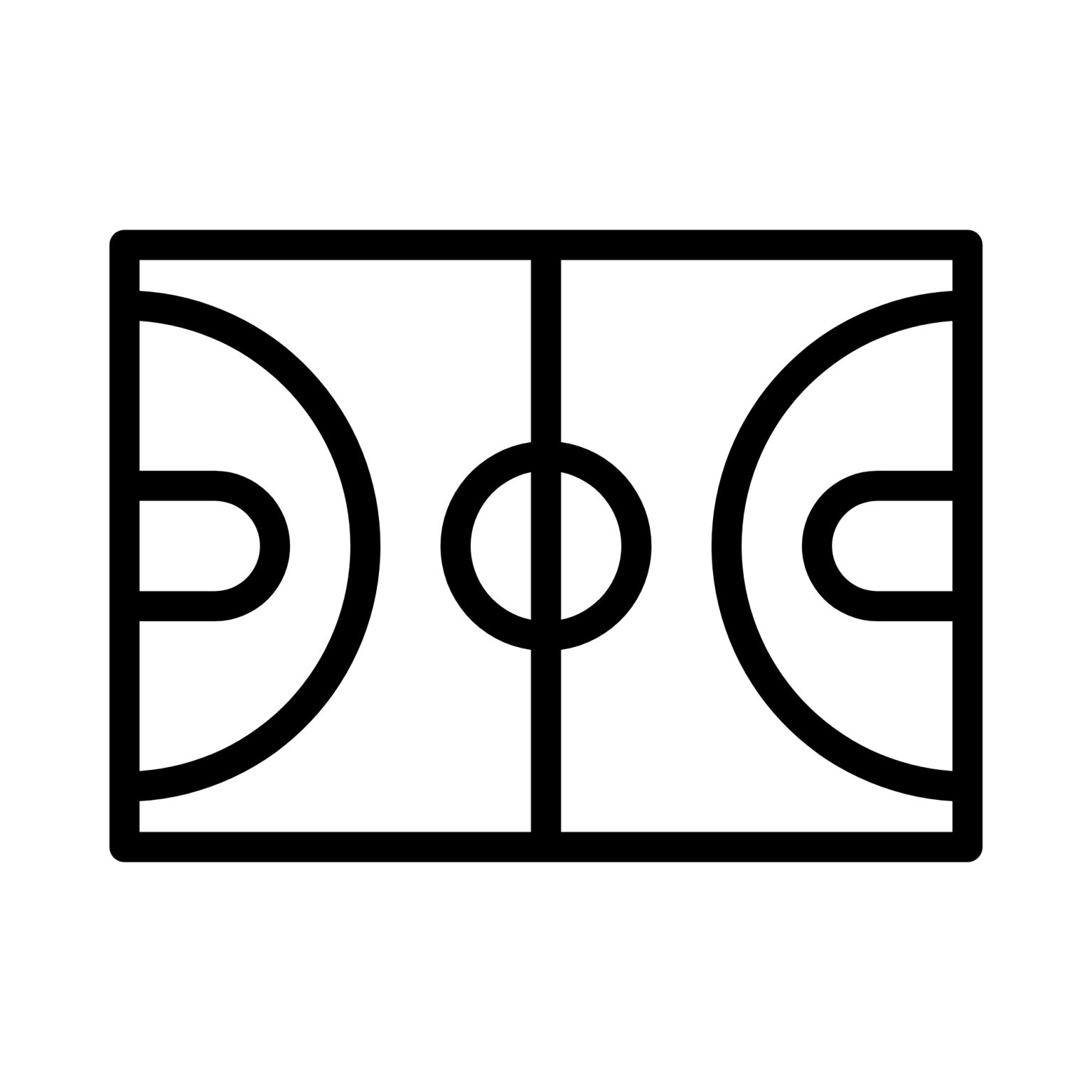 Basketball Court Field SVG File for Cricut & Silhouette | Craftpi