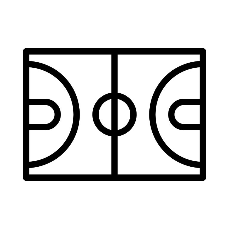 Basketball Court Field SVG File for Cricut & Silhouette | Craftpi
