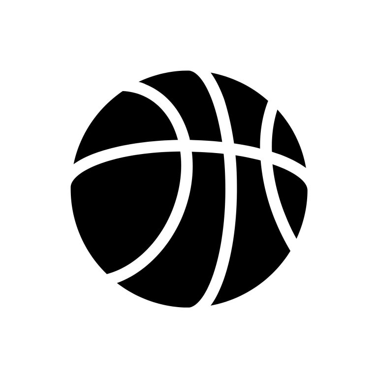 Black Basketball Ball Vector SVG File for Cricut | Craftpi