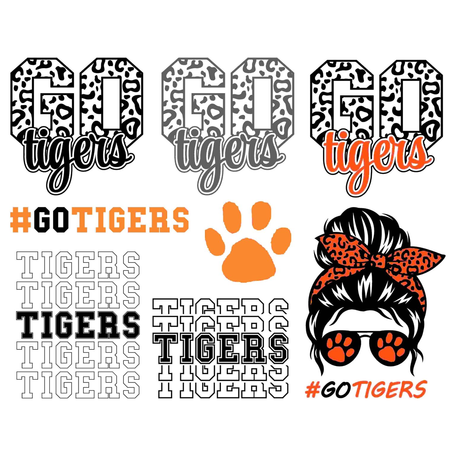 Go Tigers Bundle SVG File for Cricut & Silhouette | Craftpi