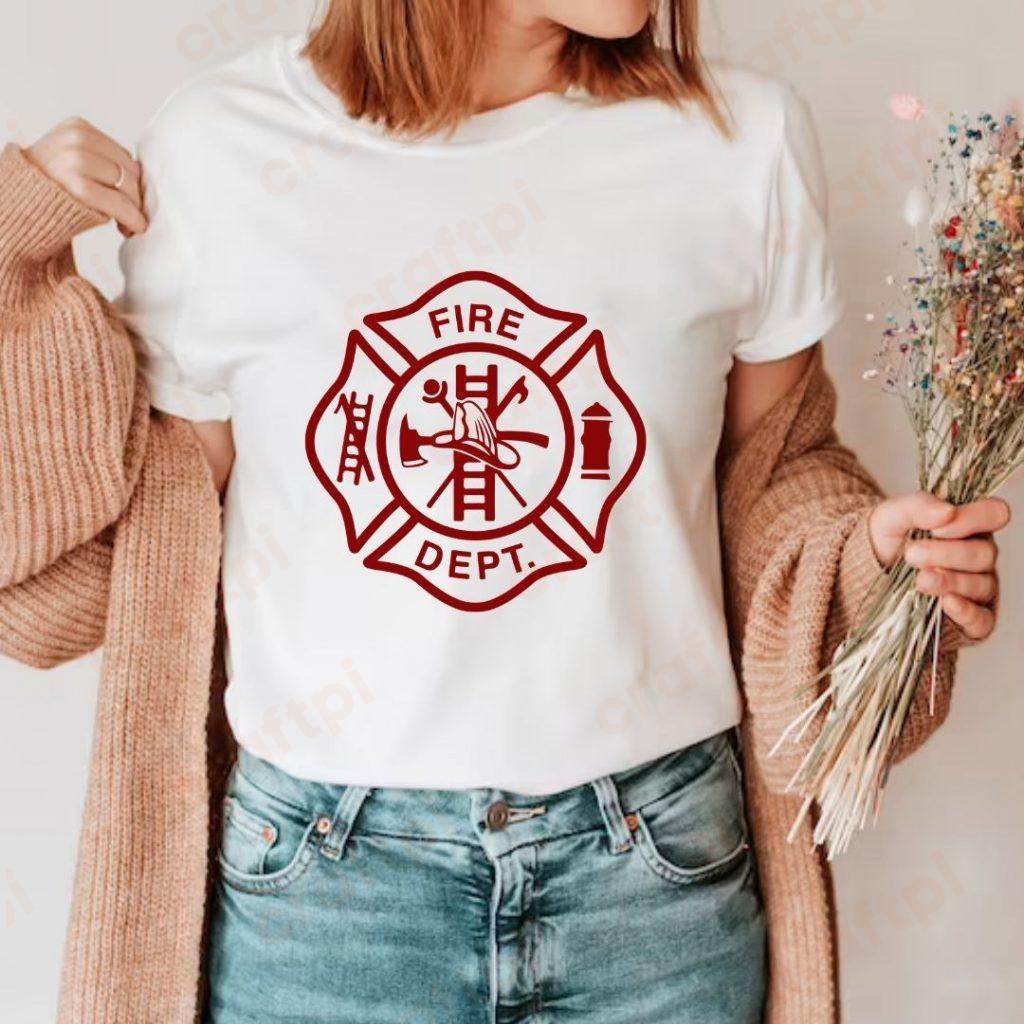 Distressed Firefighter Flag SVG File for Cricut | Craftpi