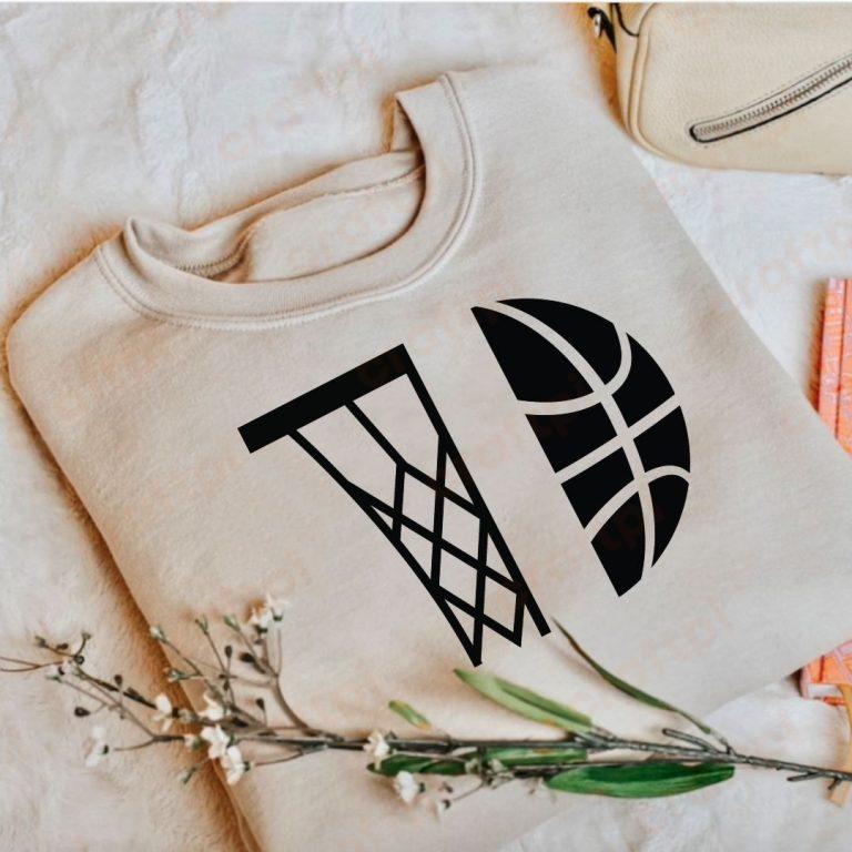 Half Basketball Hoops Monogram SVG File for Cricut | Craftpi