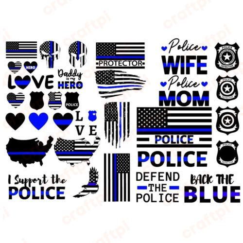 Police Car Outline SVG, PNG, JPG, PDF Files | Craftpi