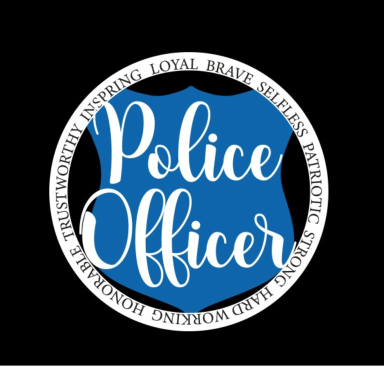 Police Officer Words Circle SVG File for Cricut | Craftpi