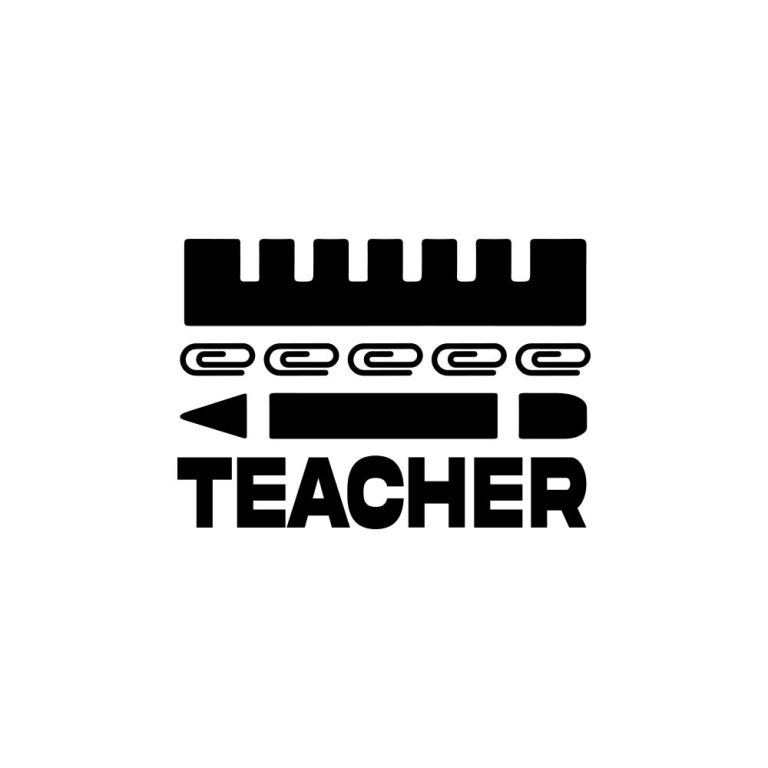 Teacher Ruler Pencil Paperclip SVG File for Cricut | Craftpi