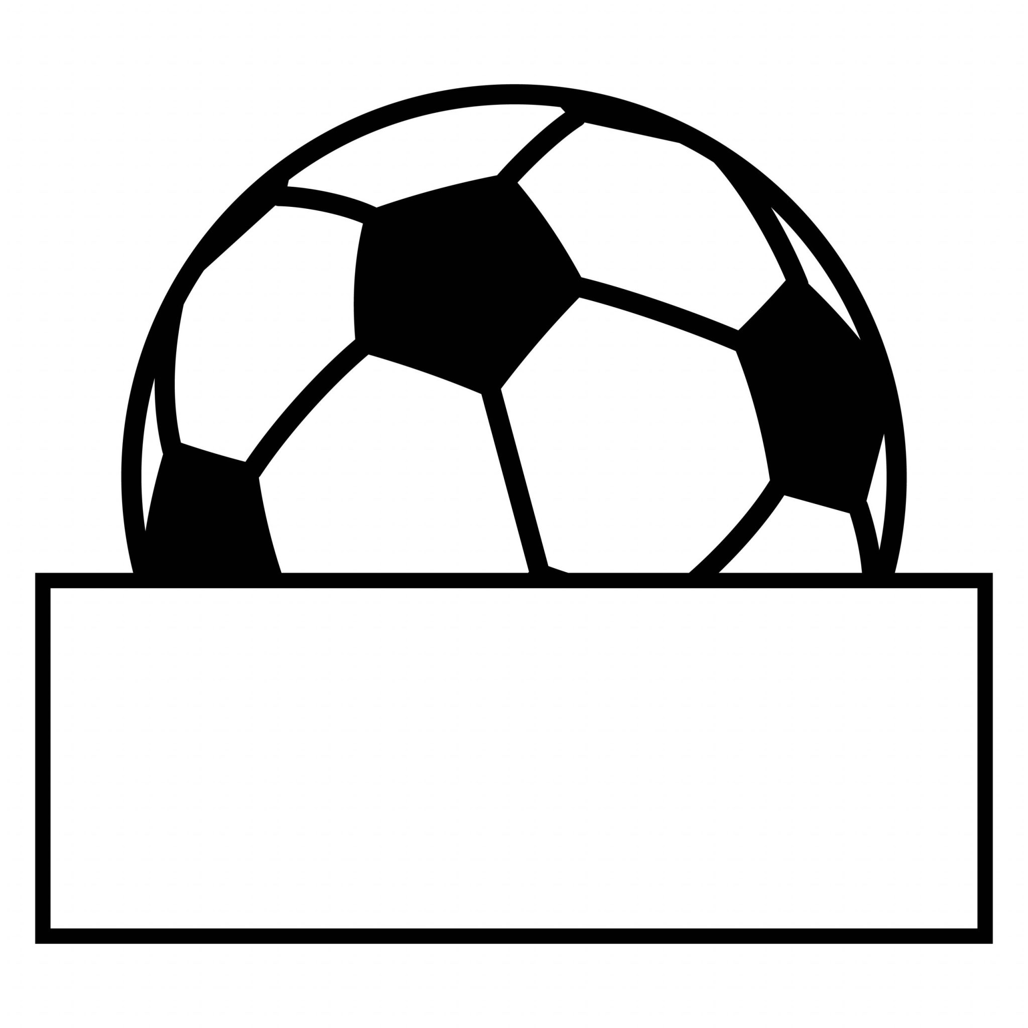 Soccer Ball Frame Monogram SVG File for Cricut & Silhouette | Craftpi