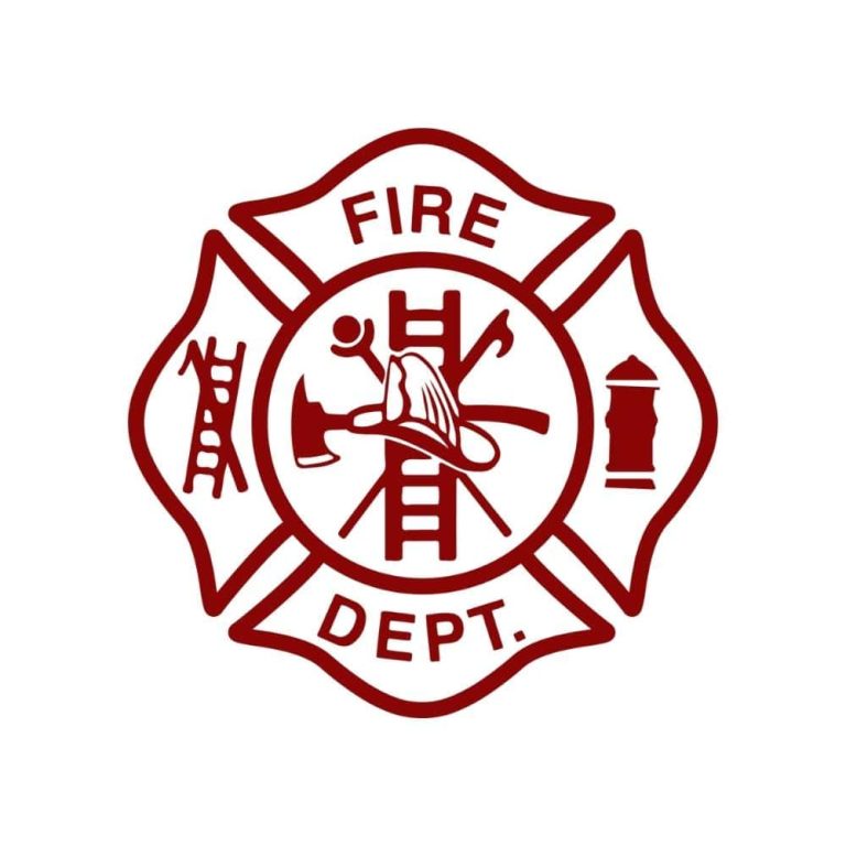 Firefighter Heart Flag SVG File for Cricut & Silhouette | Craftpi