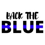 Back The Blue SVG File for Cricut & Silhouette | Craftpi