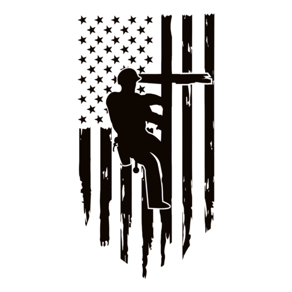 Lineman Flag SVG File for Cricut & Silhouette | Craftpi