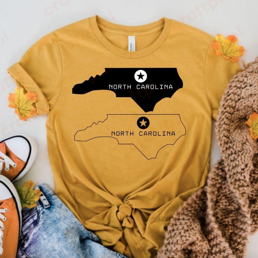Free North Carolina Map SVG File for Cricut & Silhouette | Craftpi