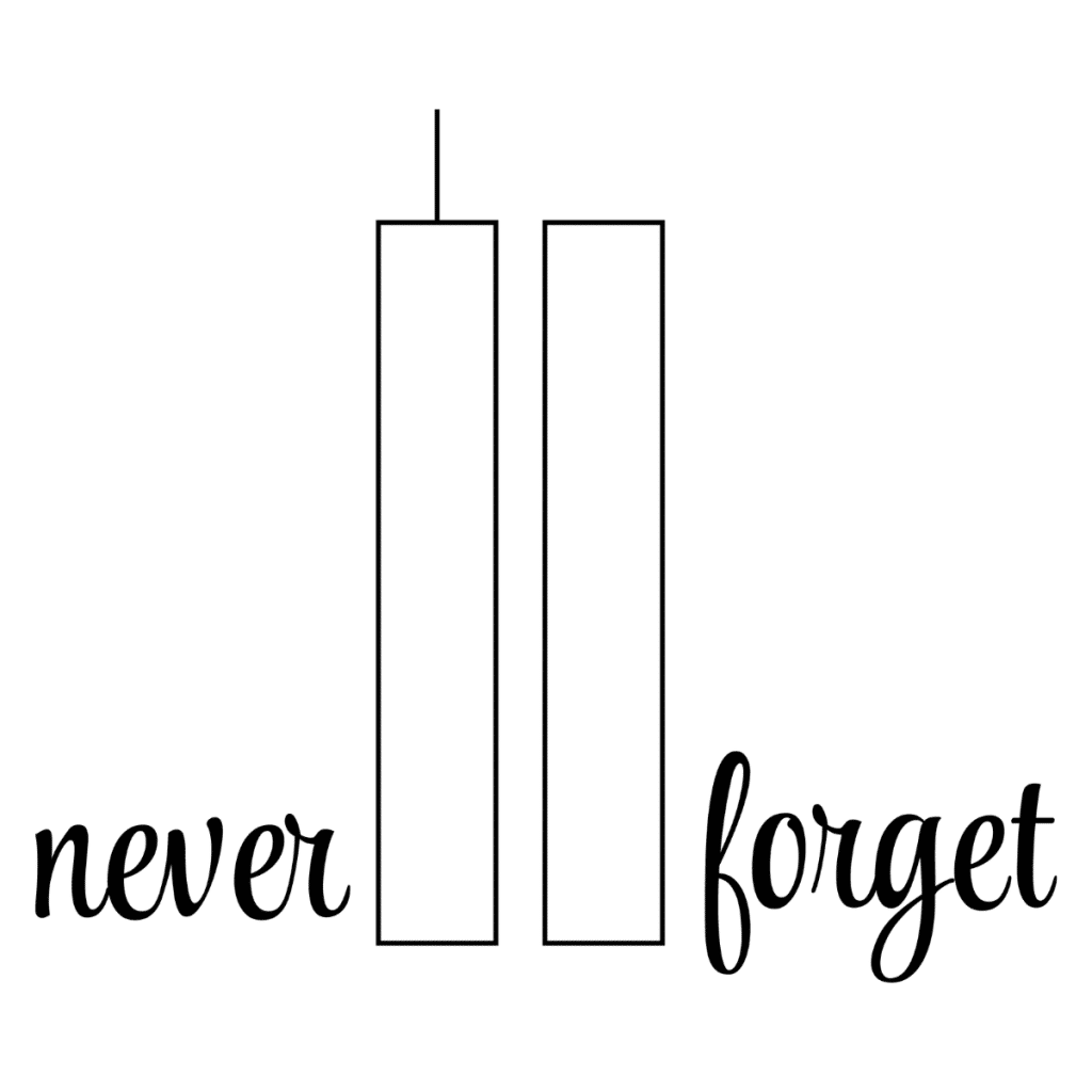 Twin Towers Never Forget SVG File for Cricut & Silhouette | Craftpi