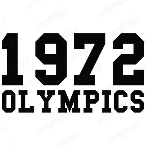 1972 Olympics SVG File for Cricut & Silhouette | Craftpi