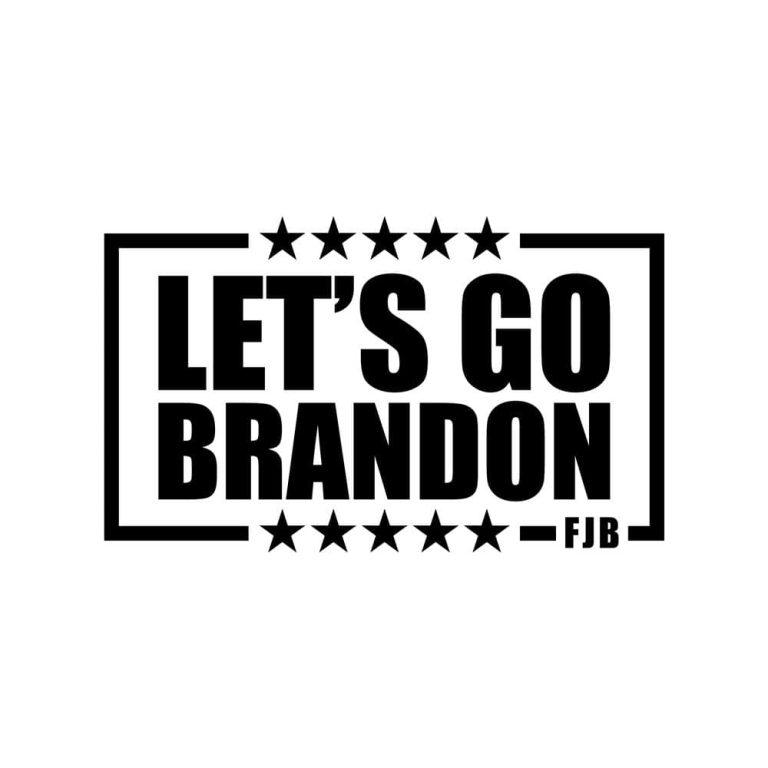 Let's Go Brandon Frame SVG File for Cricut & Silhouette | Craftpi