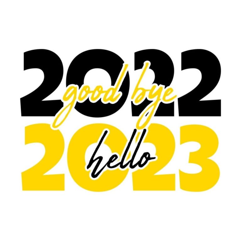 Goodbye 2022 hello 2023 SVG, PNG, JPG, PSD, DXF, AI Files | Craftpi