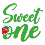 Sweet One Strawberry SVG, PNG, JPG, PSD, DXF, AI Files | Craftpi