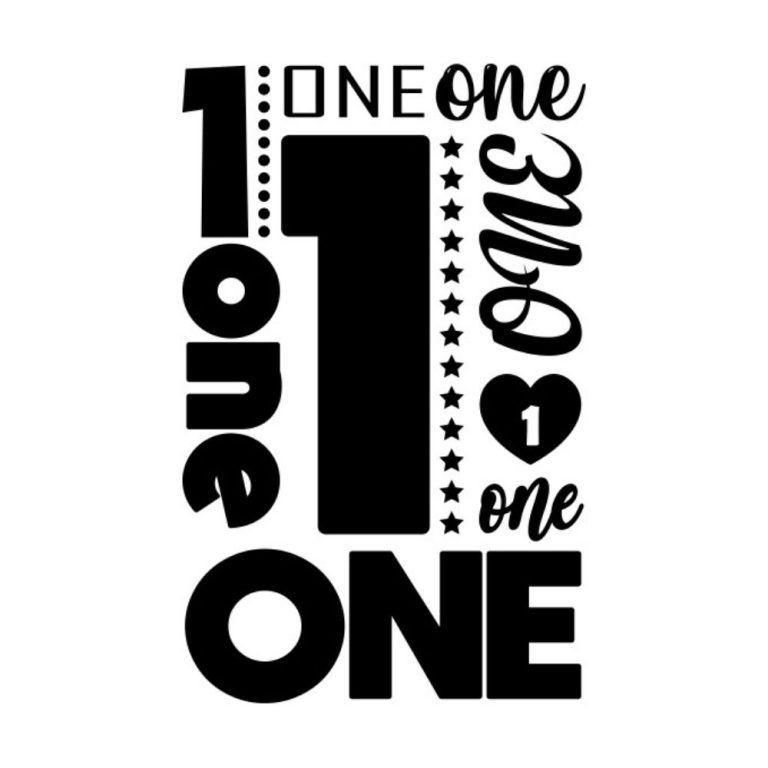 1st Birthday Bundle SVG, PNG, JPG, PSD, DXF, AI Files | Craftpi