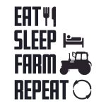 Eat Sleep Farm Repeat SVG, PNG, JPG, PSD, DXF, AI Files | Craftpi