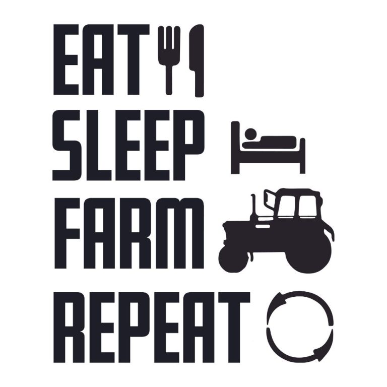 Eat Sleep Farm Repeat SVG, PNG, JPG, PSD, DXF, AI Files | Craftpi
