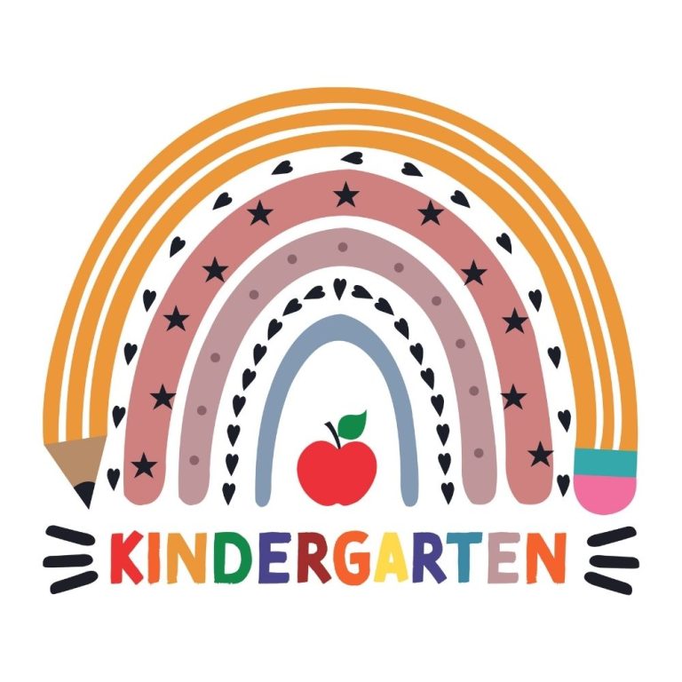 Kindergarten Pencil Rainbow SVG, PNG, JPG, PSD, DXF, AI Files | Craftpi