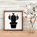 Basic Heart Cactus SVG, PNG, JPG, PSD, DXF Files | Craftpi