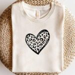Black Doodle Leopard Heart SVG, PNG, JPG, PSD, DXF Files | Craftpi