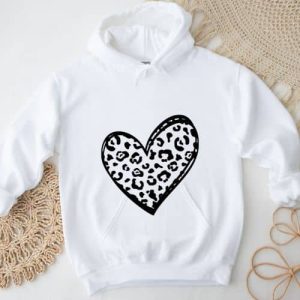 Black Doodle Leopard Heart SVG, PNG, JPG, PSD, DXF Files | Craftpi