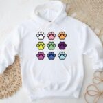 Colorful Paw Print Bundle SVG, PNG, JPG, PSD, DXF Files | Craftpi