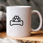 Dog Bone & Paw Monogram SVG, PNG, JPG, PDF Files | Craftpi
