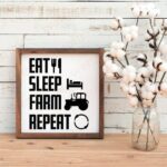 Eat Sleep Farm Repeat SVG, PNG, JPG, PSD, DXF, AI Files | Craftpi
