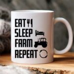 Eat Sleep Farm Repeat SVG, PNG, JPG, PSD, DXF, AI Files | Craftpi