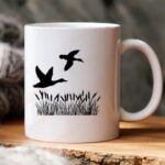 Flying Mallard Duck and Reeds SVG, PNG, JPG, PSD, DXF Files | Craftpi