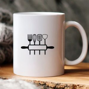 Kitchen Utensil Monogram SVG, PNG, JPG, PSD, DXF Files | Craftpi