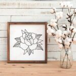 Layered Rose Outline SVG, PNG, JPG, PSD, DXF Files | Craftpi