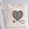 Free Leopard Heart Stethoscope SVG, PNG, JPG, PSD, DXF Files | Craftpi