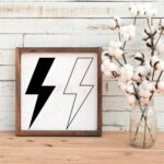 Lightning with Outline SVG, PNG, JPG, PSD, DXF Files | Craftpi
