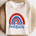 Merica Rainbow PNG, JPG, SVG, PSD, DXF Files | Craftpi