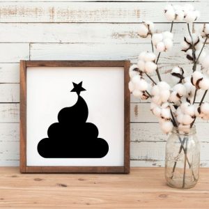 Poop Tree Funny Christmas SVG, PNG, JPG, PSD, DXF Files | Craftpi