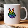 Rainbow Peace Sign SVG, PNG, JPG, PSD, DXF Files | Craftpi