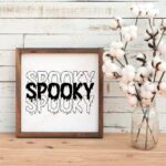 Spooky Stacked Words PNG, JPG, SVG, PSD, DXF Files | Craftpi