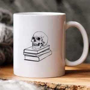 Stack Of Book Skull SVG, PNG, JPG, PSD, DXF, AI Files | Craftpi